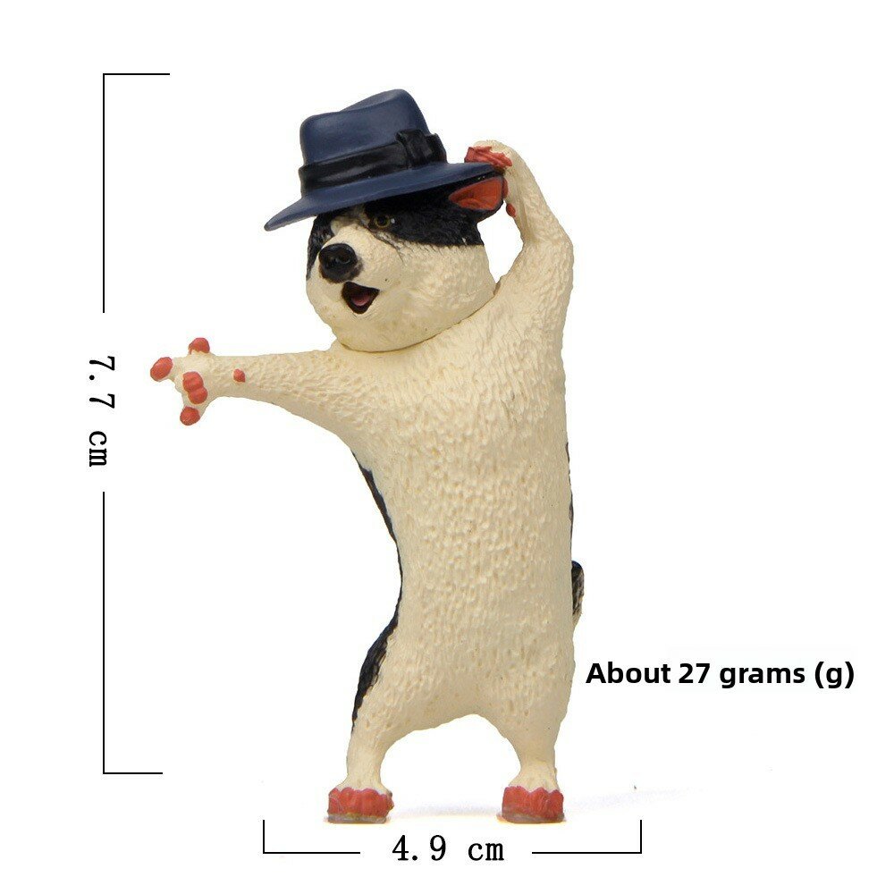 Сделанный из смолы сибирский хаски украшение дизайн лунная прогулка для подарка на конференцию и коллекционного отображения