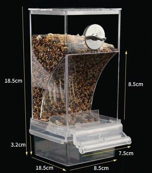 Автокормушка для птиц "Моя птичка", пластик, вместительная, 18.5x8.5х7.5 см