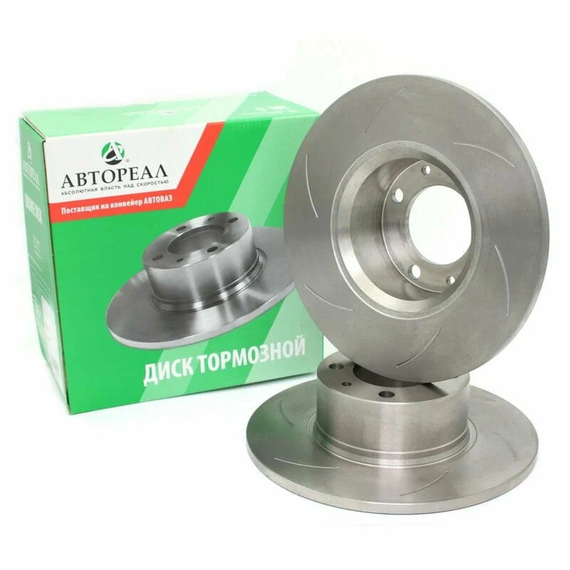 Диск тормозной передний для ВАЗ 2101 Евро (насечка), Автореал ABE013501070