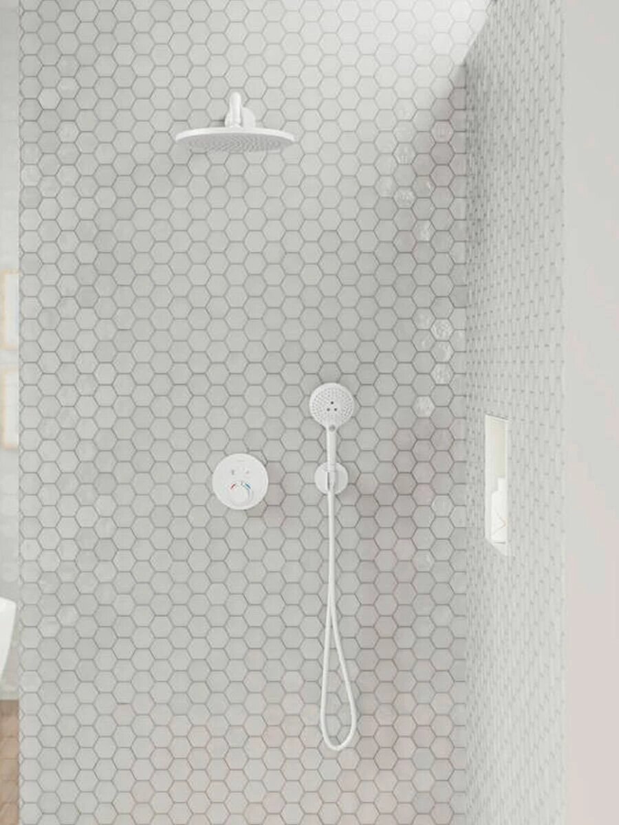 HG ShowerSelect S Встраиваемый термостат для душа, 2 источника с кнопками вкл/выкл, (внешняя часть)