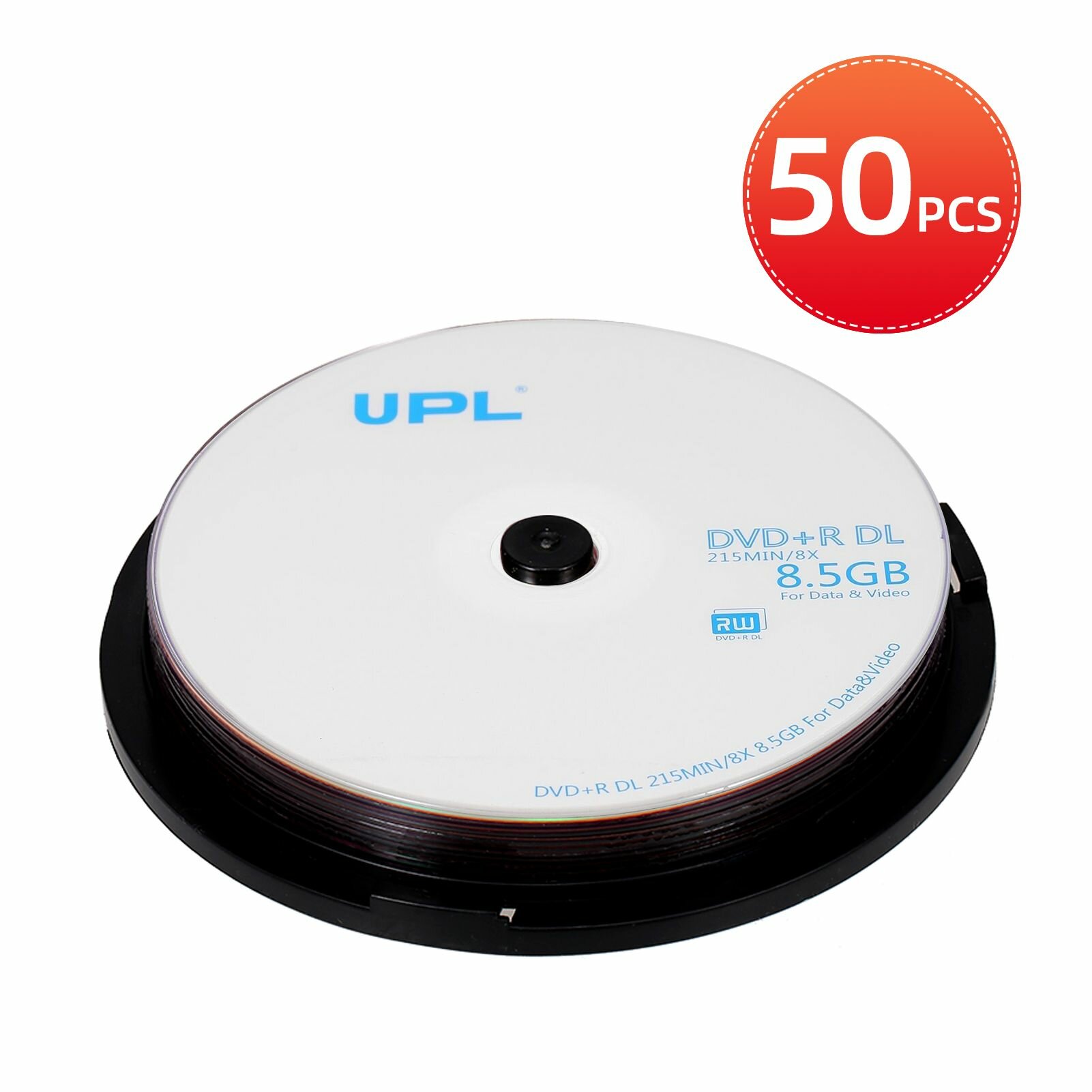 50PCS 215MIN 8X DVD+R DL 8.5GB Blank Disc DVD Disk для данных и видео