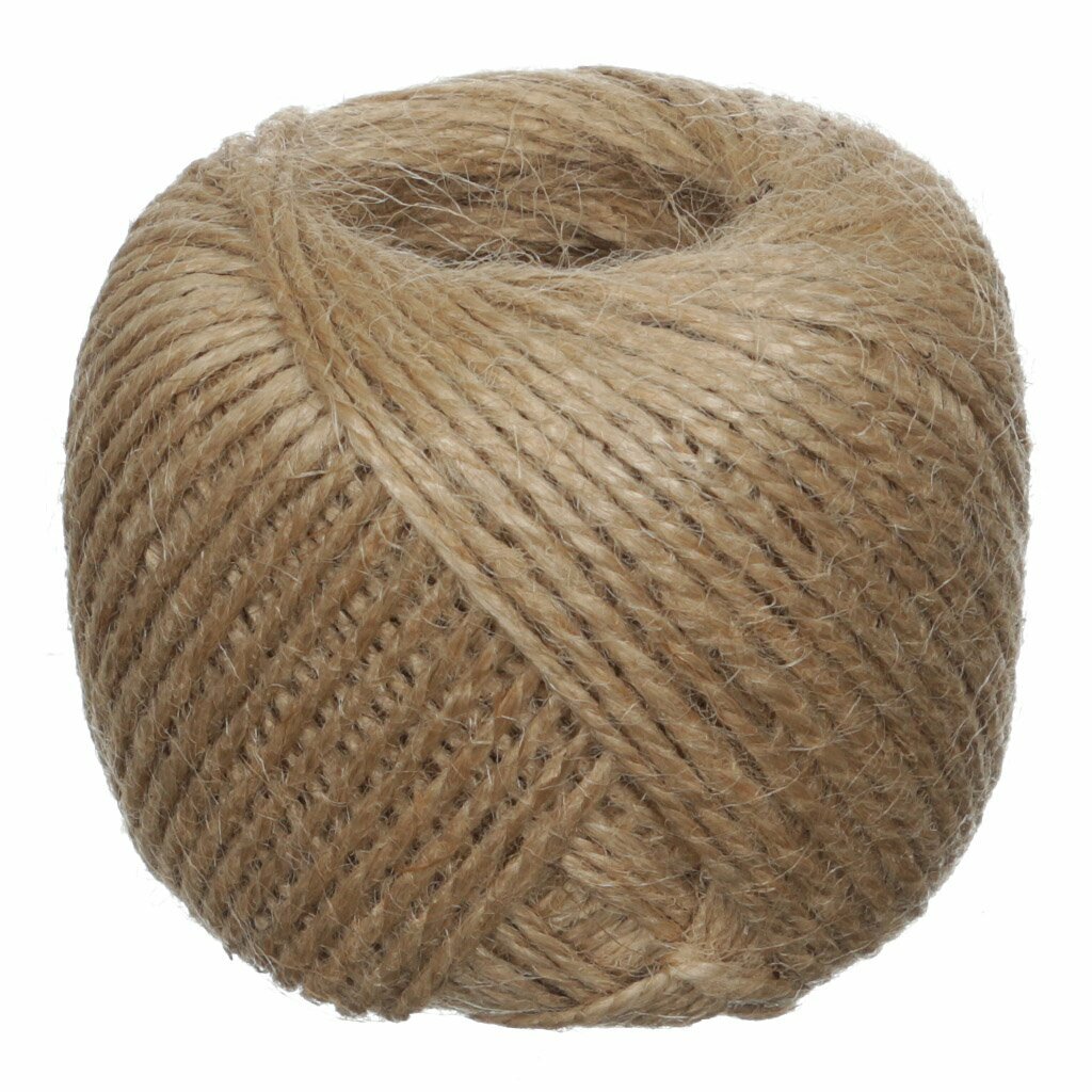 Шпагат джутовый двухниточный Супер, 1120 текс, 100 м, для подвязки растений, Россия
