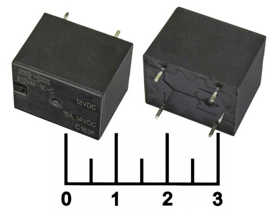 Реле =12V 15A/14V 812HM-1C-C