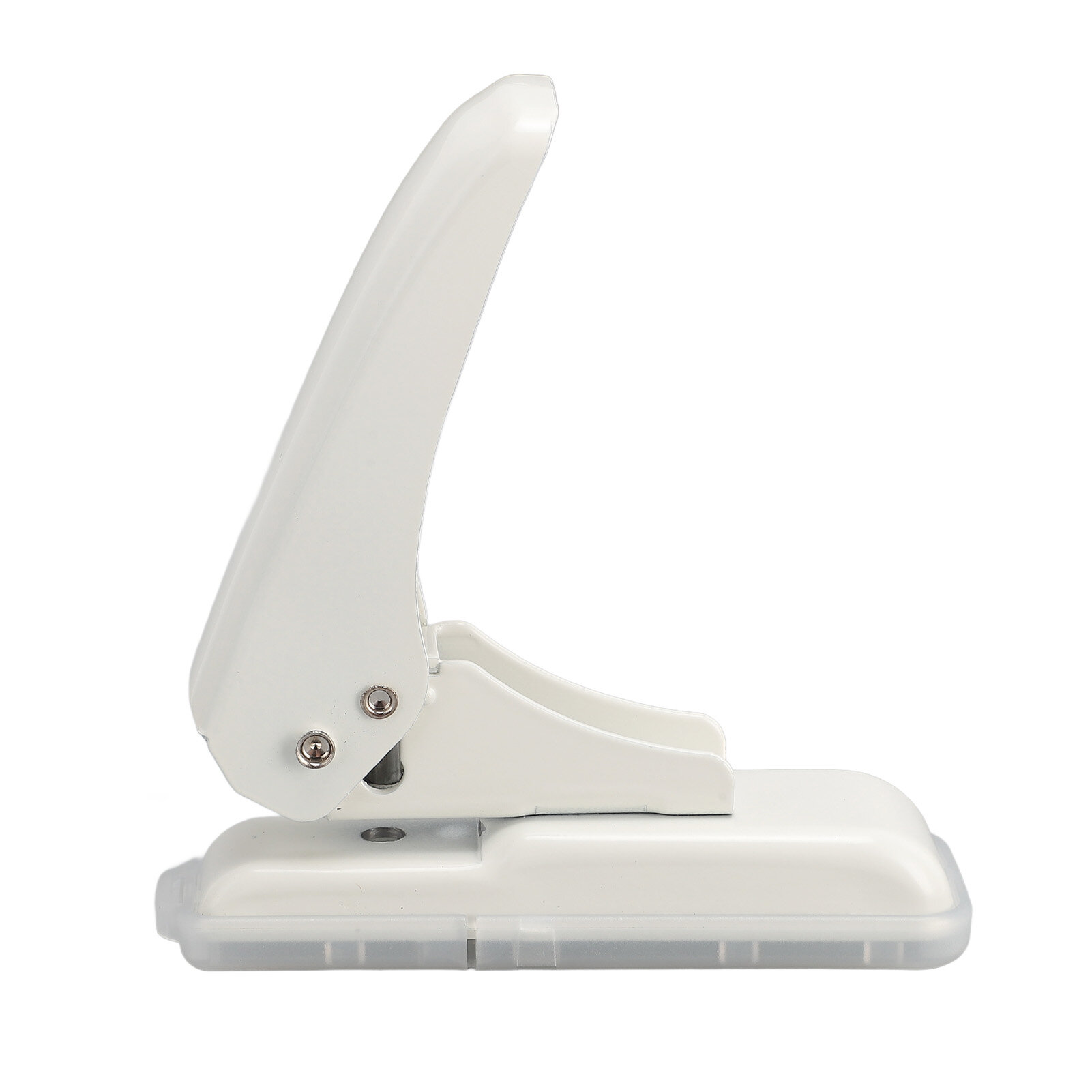 Дырокол 5,5 мм с одним отверстием, круглый, для пробивки отверстий в бумаге, для картонных карточек, кожаных пластиковых обложек, емкость 40 листов, белый