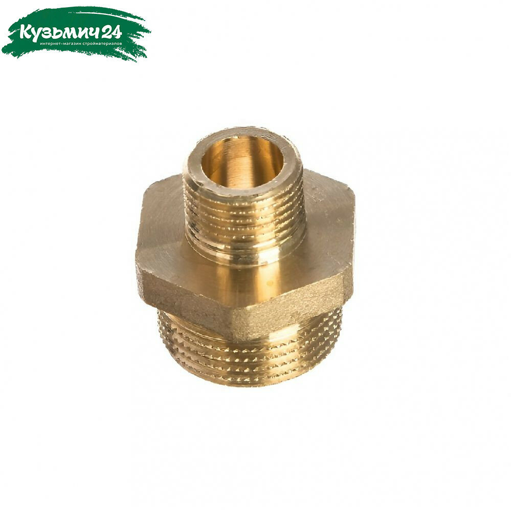 Ниппель резьбовой Elsen 1/2"-1" НР-НР, EBF29.1210, переходной, латунь