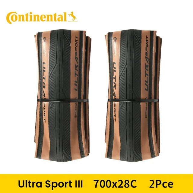 Continental Road ULTRA Sport III & GRAND Sport гоночные шины 700 × Коричневый, 2xUltra3 28C Brown