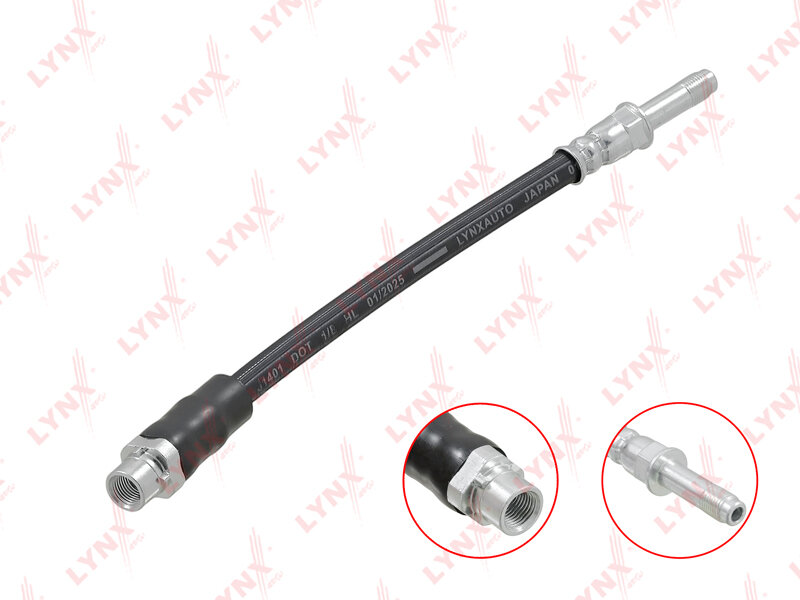 LYNXauto Шланг тормозной задний BMW 1(E81/E87) 04-16/ 3(E90/F30) 04-18 / 4(F36) 14-21 / X1(E84) 09-15