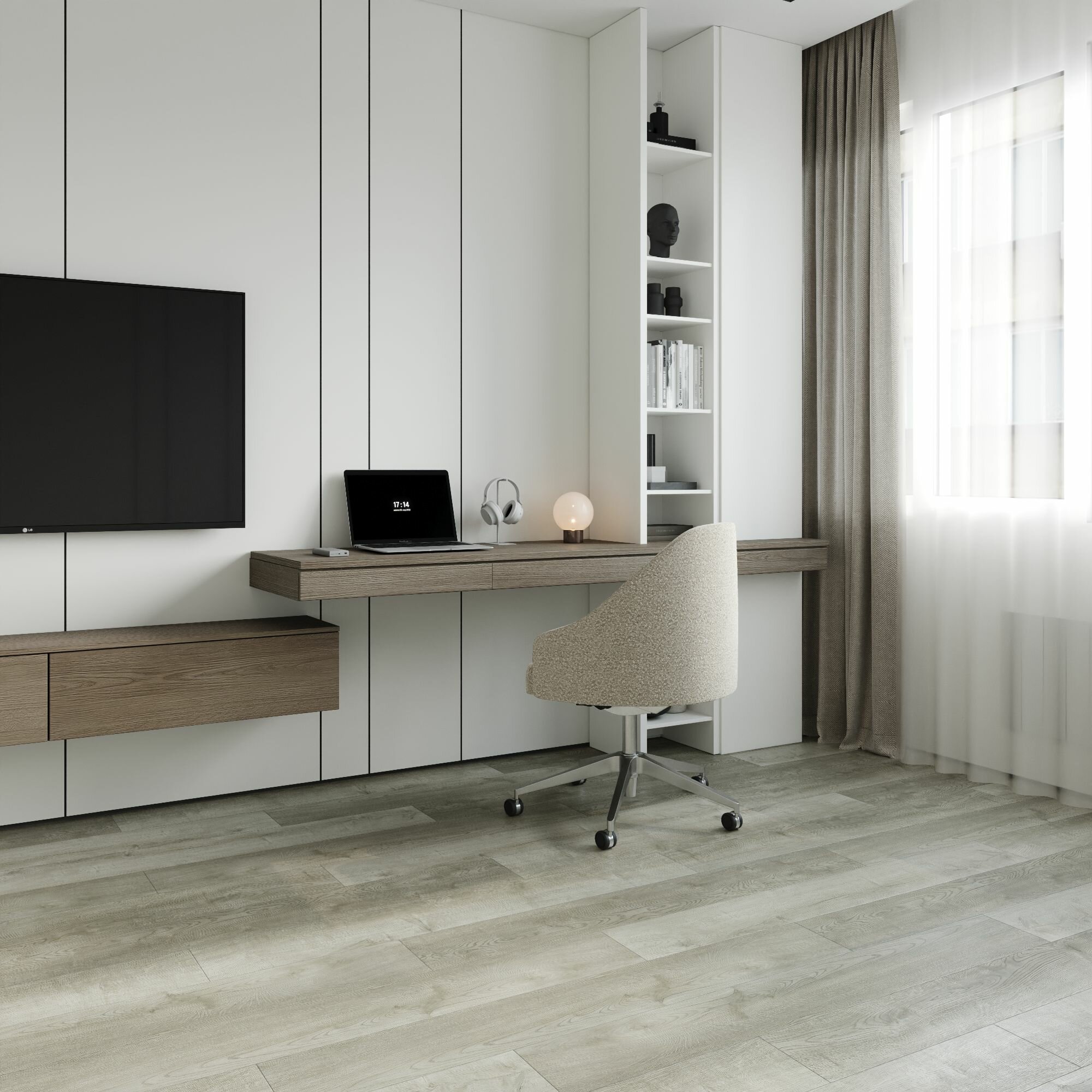 Кварц виниловый ламинат Floorwood Consulate 0,5 защ. слой 5 мм толщина Дуб Форанс ( 1,7568 кв. м.)