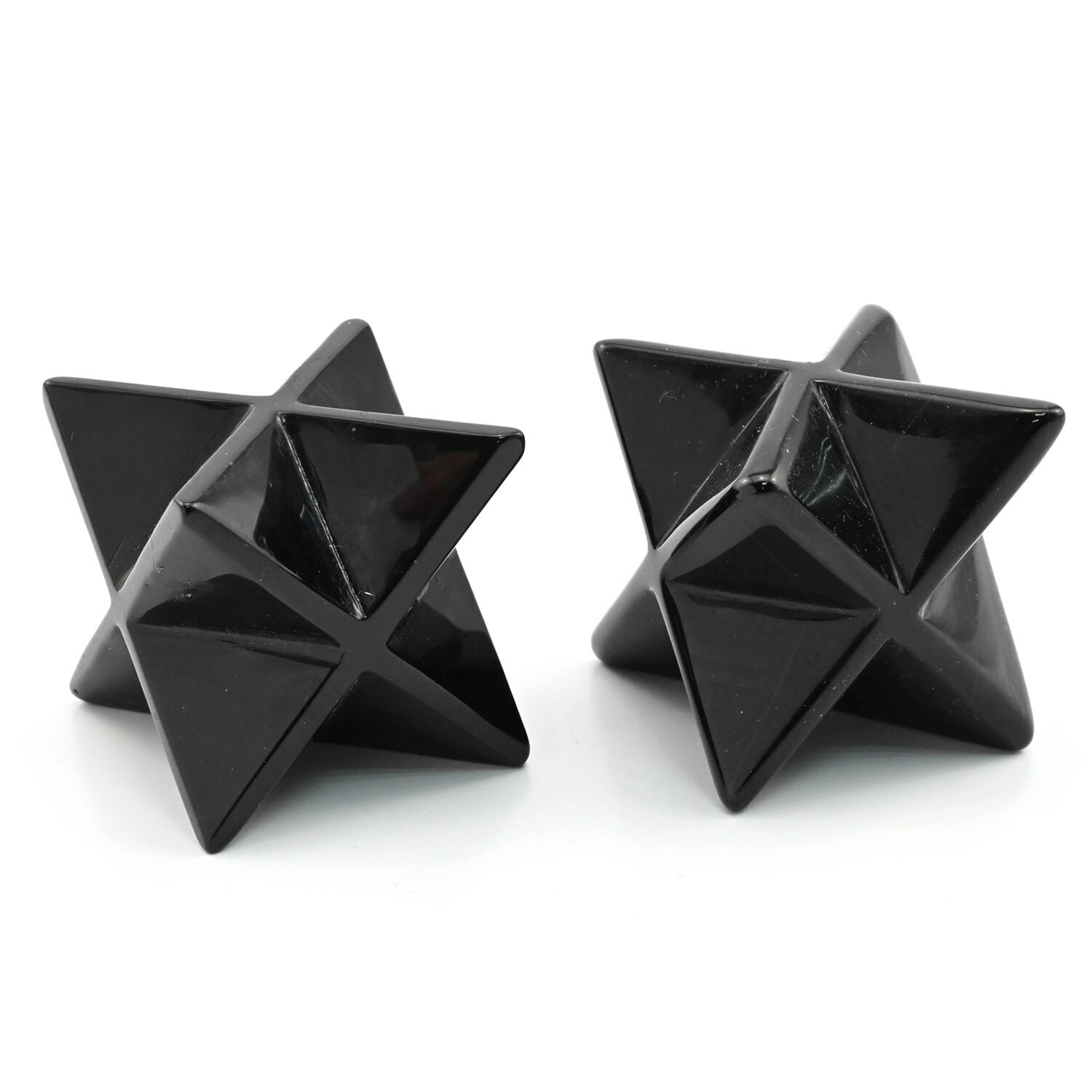 Меркаба из агата черного 53*39*63мм .