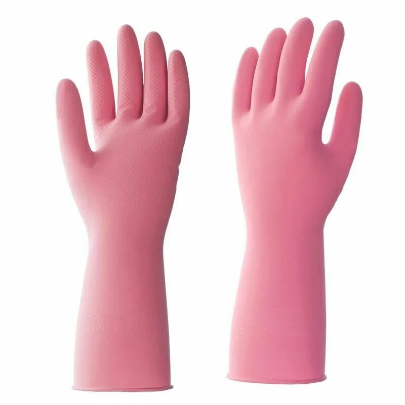 Перчатки латекcные HQ Profiline многоразовые, красные, р L, бесшовные