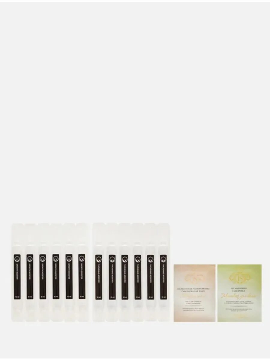 Набор ампул для утолщения и ускорения роста волос 12*10 мл NANO ORGANIC thickening booster/ growth booster, Адвент