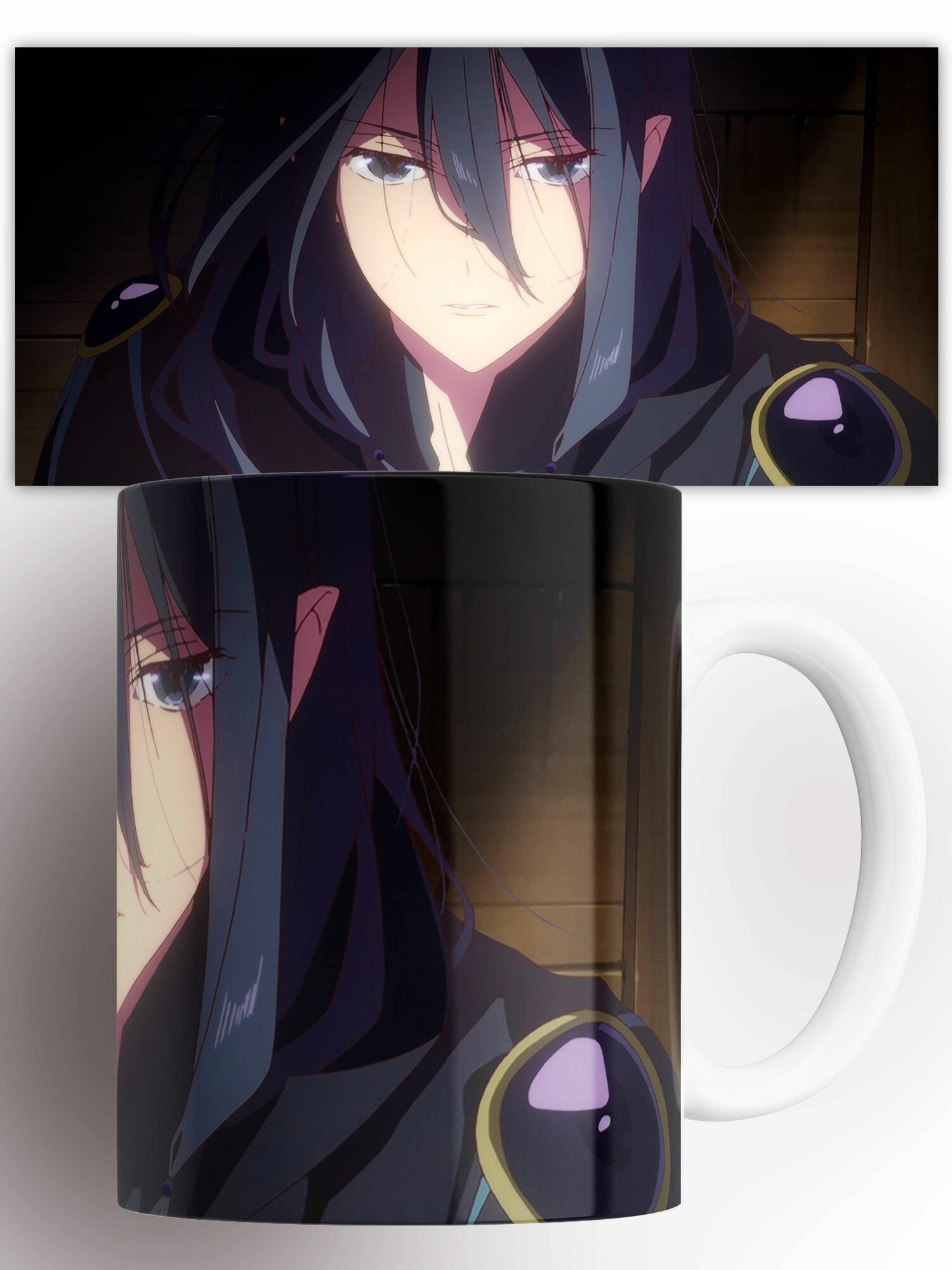 Кружка аниме Сказка о сахарном яблоке Sugar Apple Fairy Tale Шелл Фен 330 мл