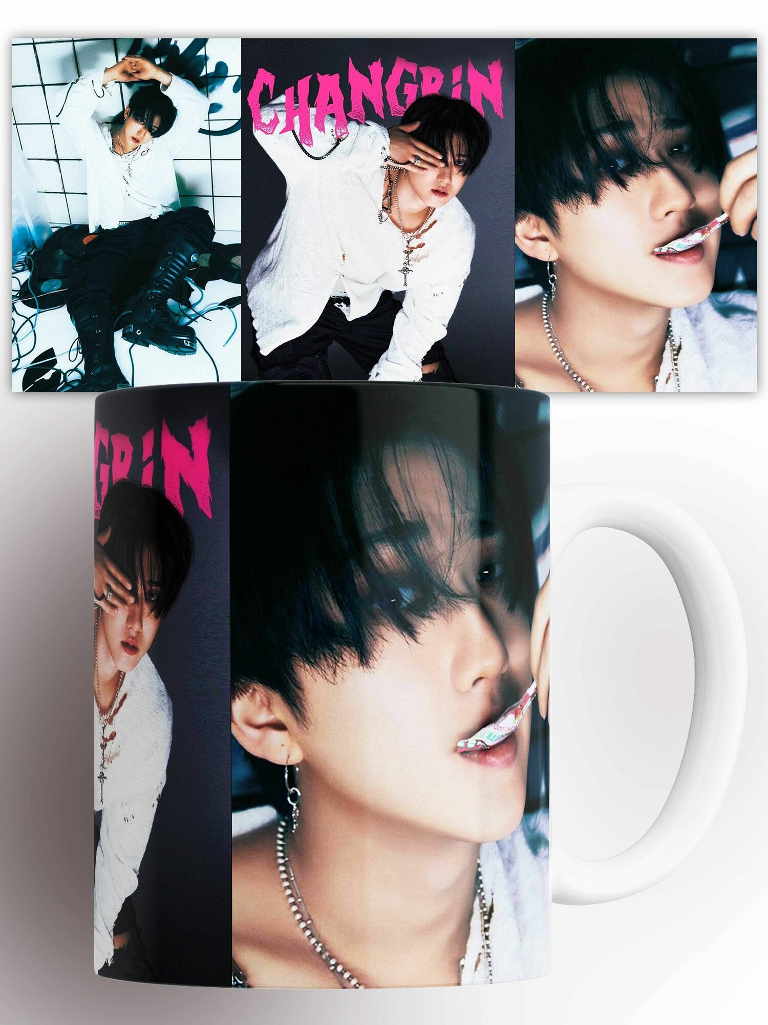 Кружка Стрей Кидс Stray Kids K POP Чханбин 330 мл