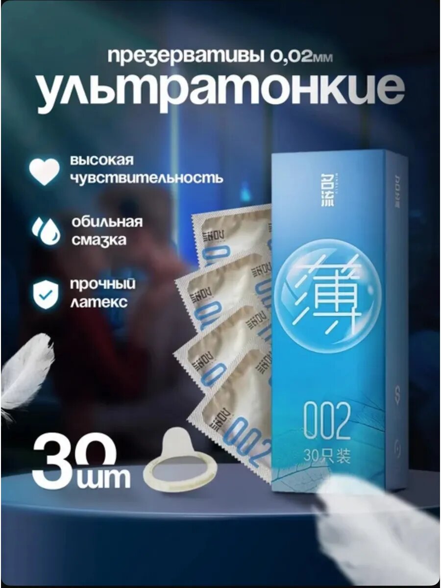 Презервативы ультратонкие стимулирующие набор 5в1 30 шт.