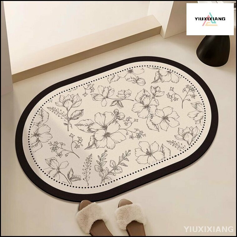 Эксклюзивный впитывающий коврик из диатомита 60x90 см для безопасной ванной