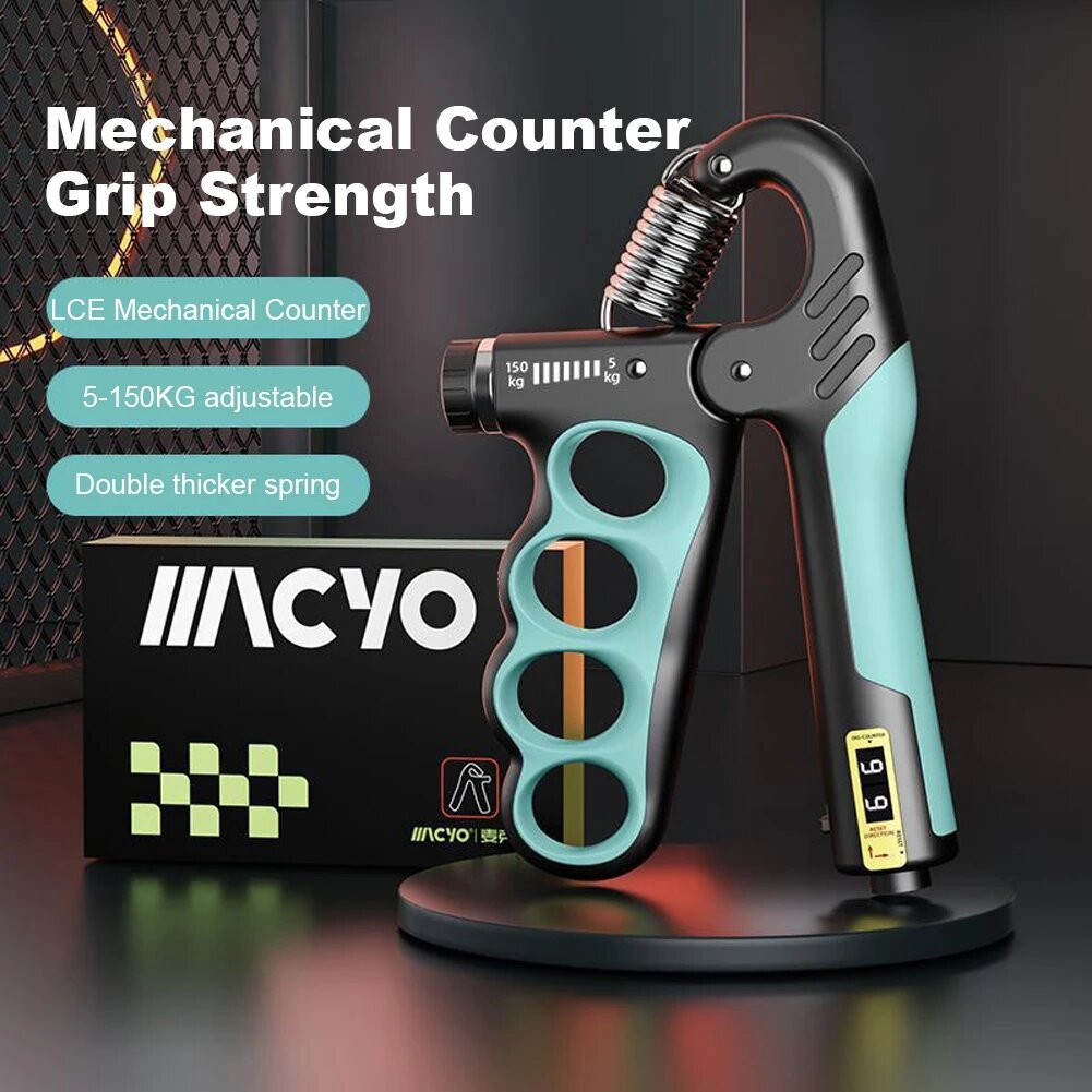 Эспандер для рукояти с счетчиком LCE, 5-150 кг, Blue Mechanical