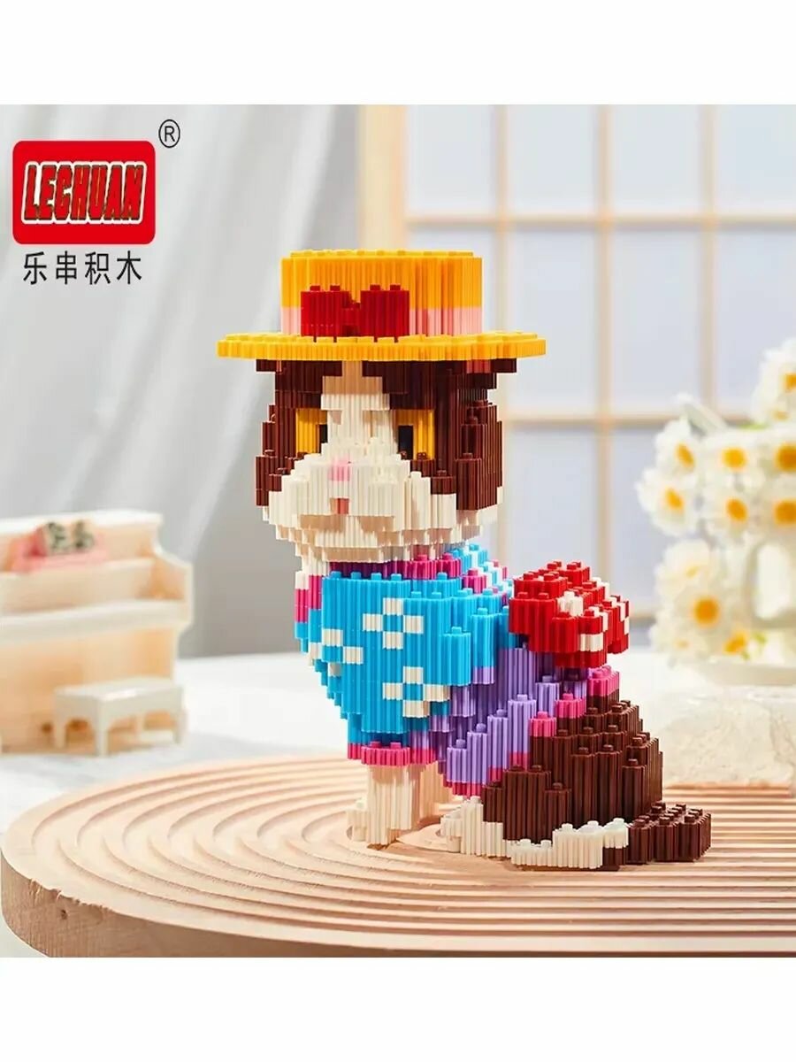 Конструктор 3D Из Миниблоков / Кошка в Шляпе 784 дет 68693