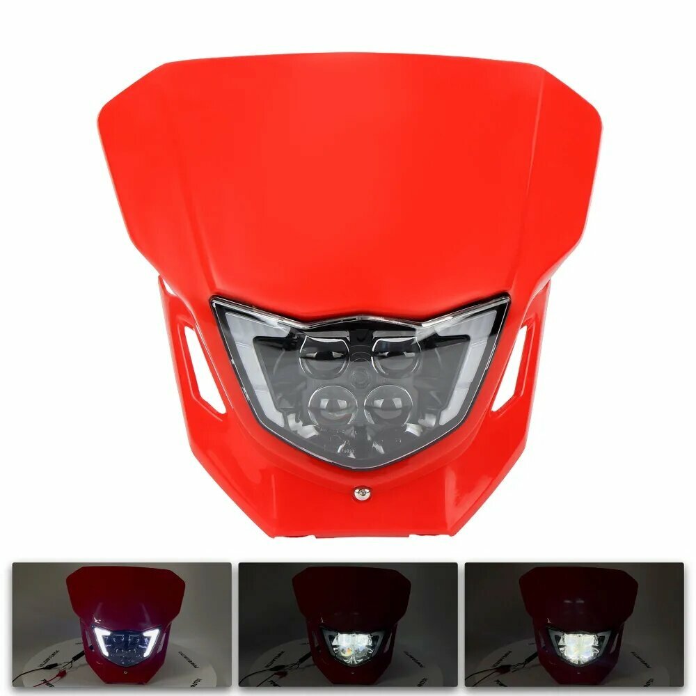 Светодиодные фары для мотоциклов, подходящие для внедорожных мотоциклов for Yamaha BSE Kayo WR YZ 250F 450 TT125 T2 Z4 MX