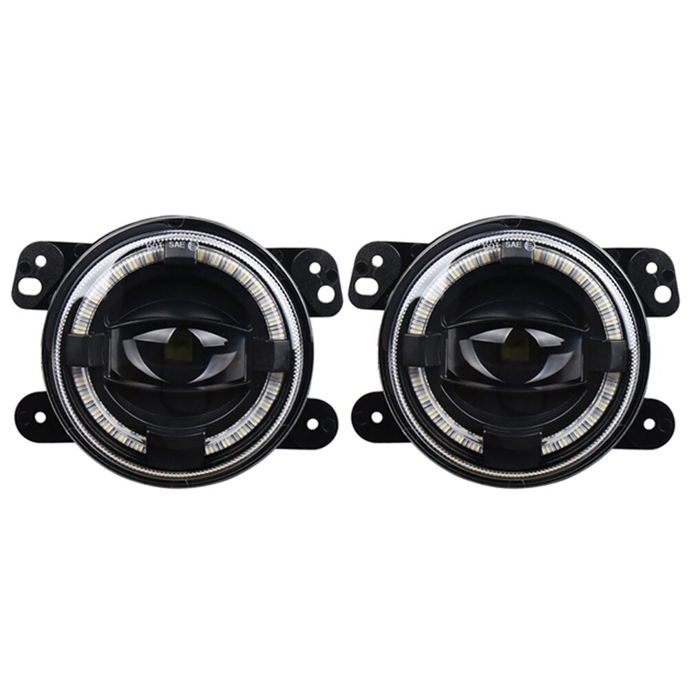 LED противотуманные фары ангельские глазки MyPads для Jeep Wrangler Dodge PT Walker