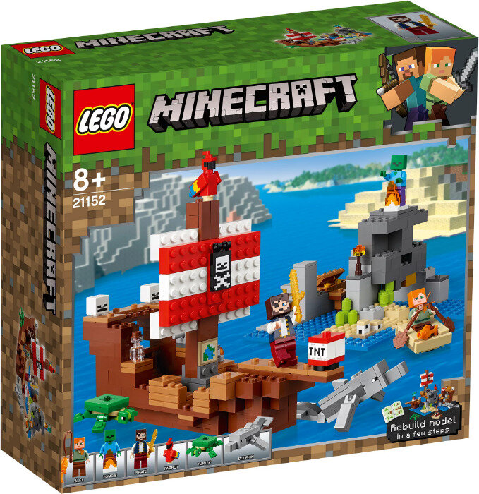 Конструктор LEGO Minecraft 21152 Приключения на пиратском корабле