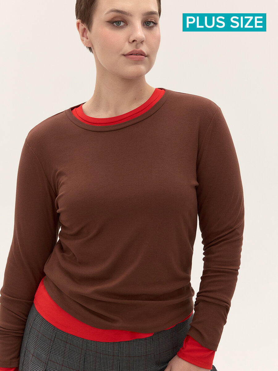 Лонгслив Plus Size