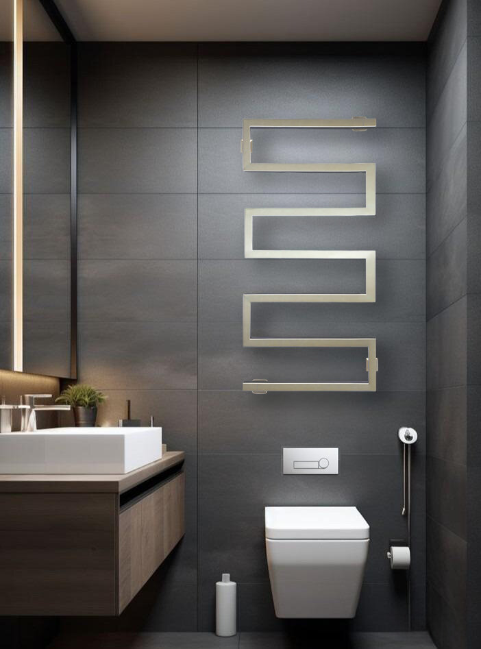 Полотенцесушитель водяной SNAKE-1 140х50 (см) цвет Грейдж