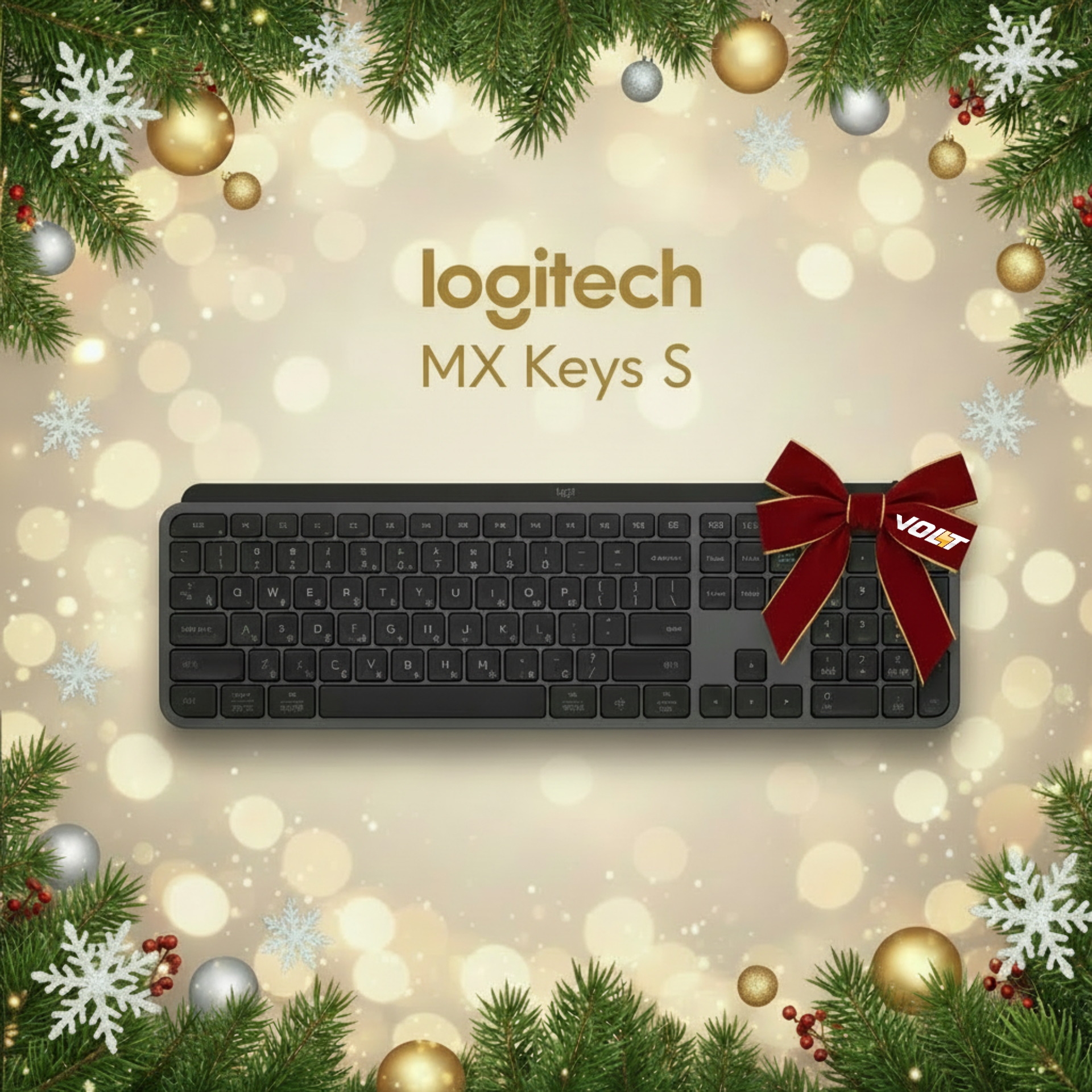 Беспроводная клавиатура Logitech MX Keys S Black (русско-английская раскладка | гравировка с подсветкой)