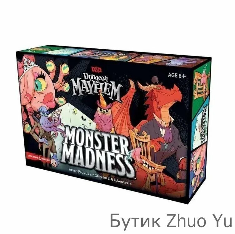 Карточная игра Dungeons & Dragons Monster Madness, многоцветная，（Рекомендуемые качественные продукты）