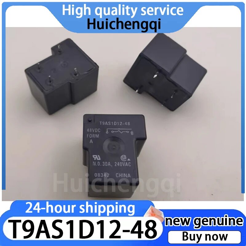 Оригинальное реле T9AS1D12-48 48В 4-контактное 30А