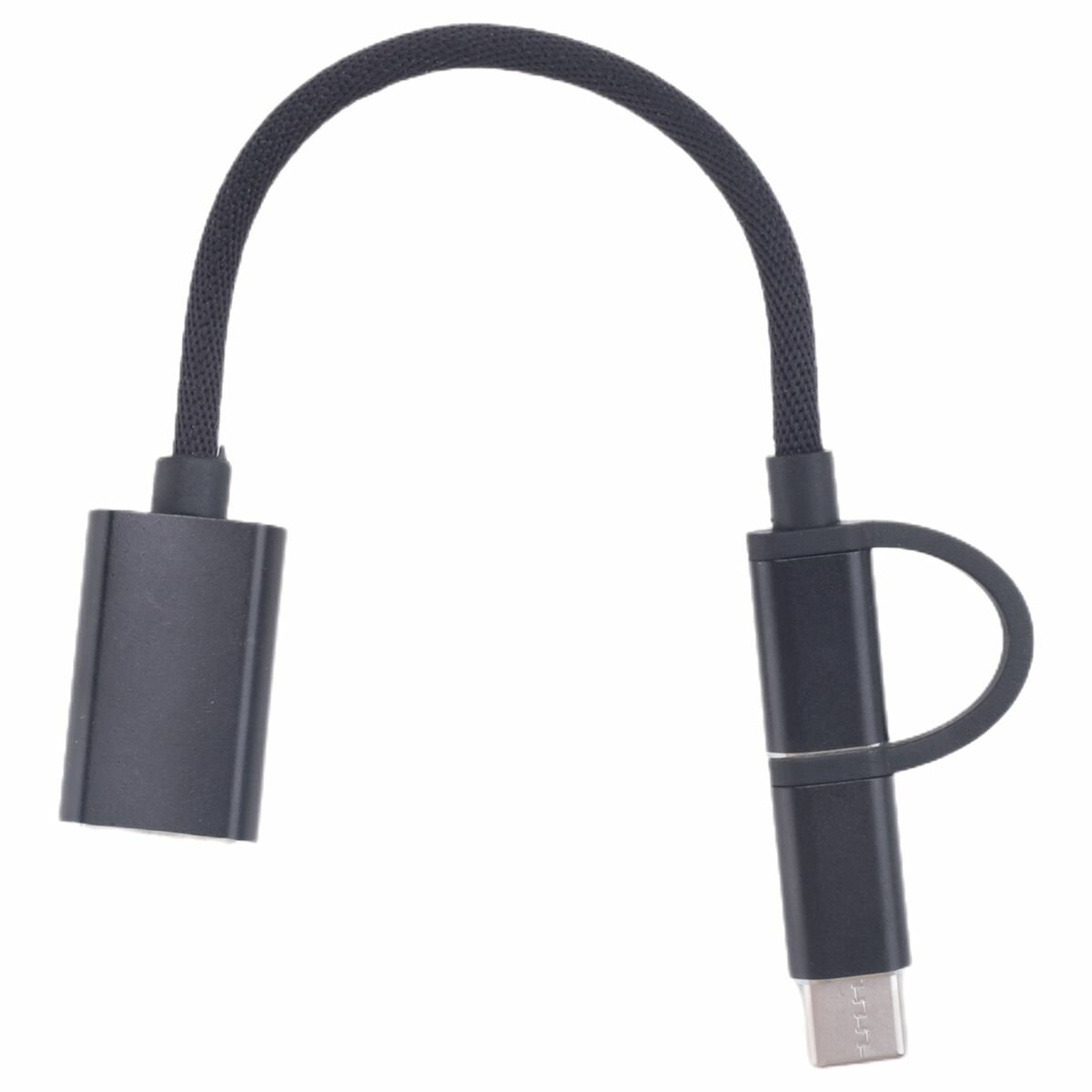 2 в 1 Кабель-адаптер USB 3.0 OTG Type-C Преобразователь интерфейса Micro-USB в USB 3.0 для кабеля для зарядки мобильного телефона Линия-черный