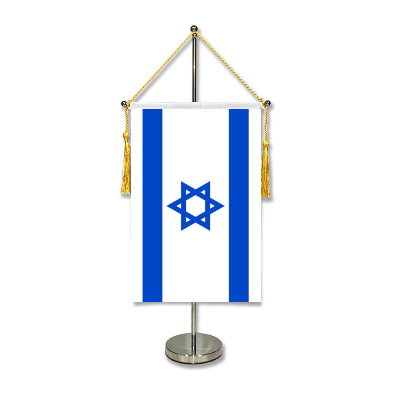 Офисный настольный декор, флаги мира, нержавеющая сталь, большой регулируемый одиночный стойка для флага, держатель флага