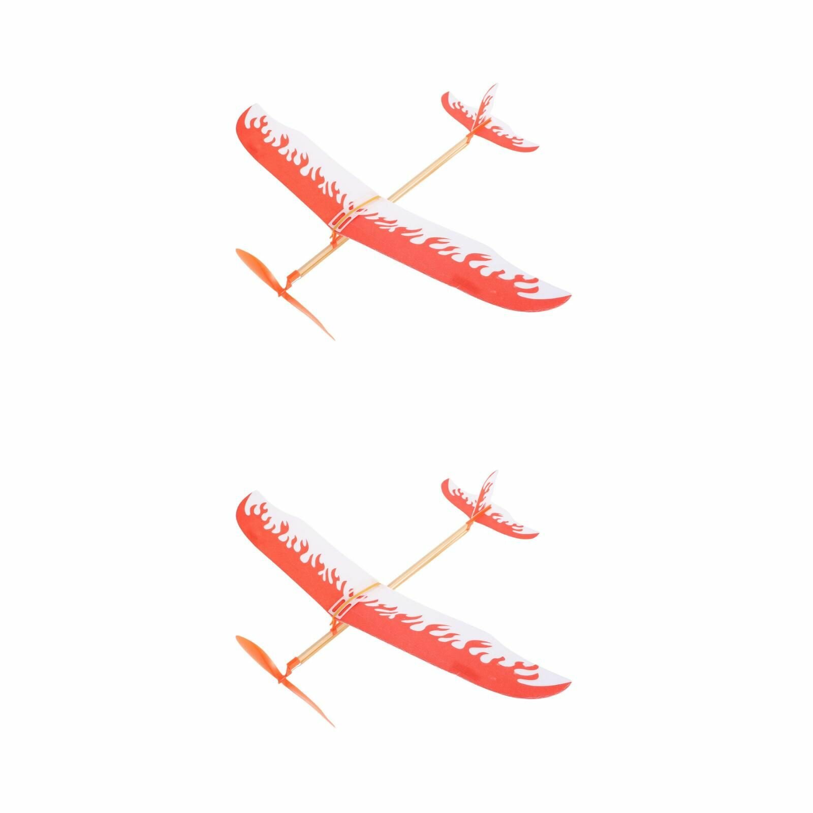 Набор самолетов-планеров с резиновым приводом из пластика и пенопласта для детей