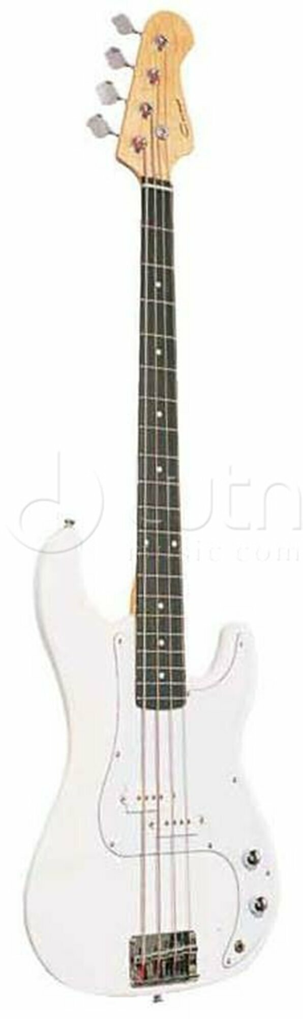 B300WH Бас-гитара, белая, P-style (Precision), древесина твердых пород, Caraya