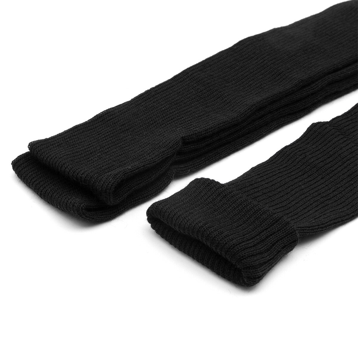 Манжет рукав тонкий (30% шерсть, 70% акрил), 14 кл, 2*2, 6,5см*3м (004 черный)