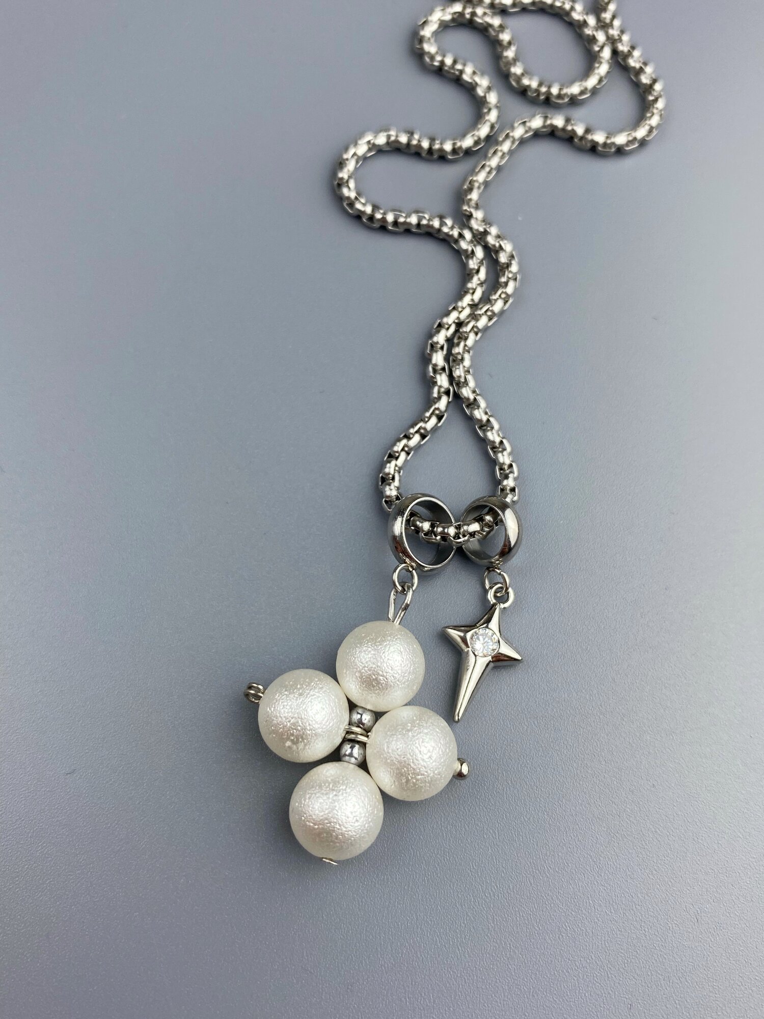 Колье, жемчуг имитация