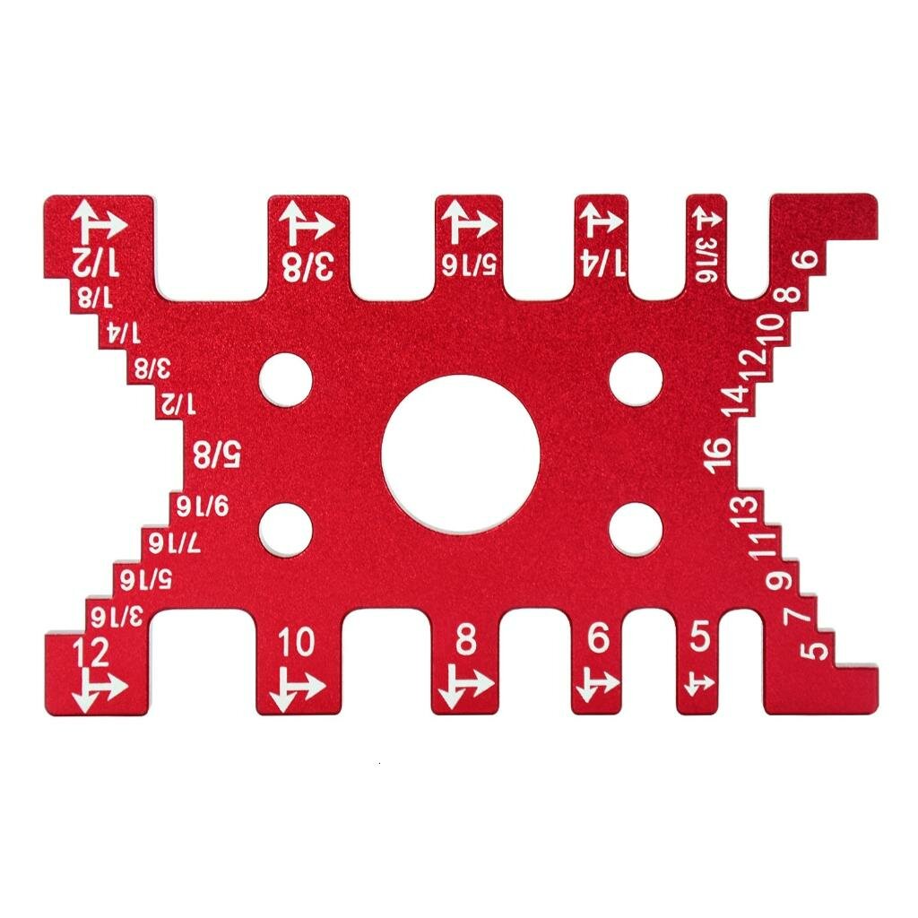 Разметочный циркуль из алюминиевого сплава, красный