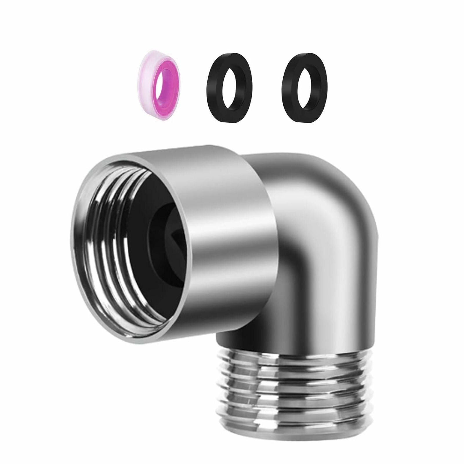 Адаптер подключения к шлангу для душа 90 градусов угол наклона колена