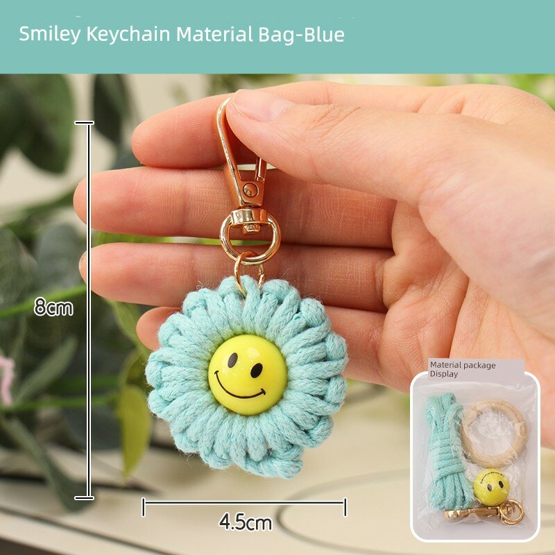 Материалы для плетения брелоков в детском саду, материалы для плетения с изображением смайликов, занятия по рукоделию,