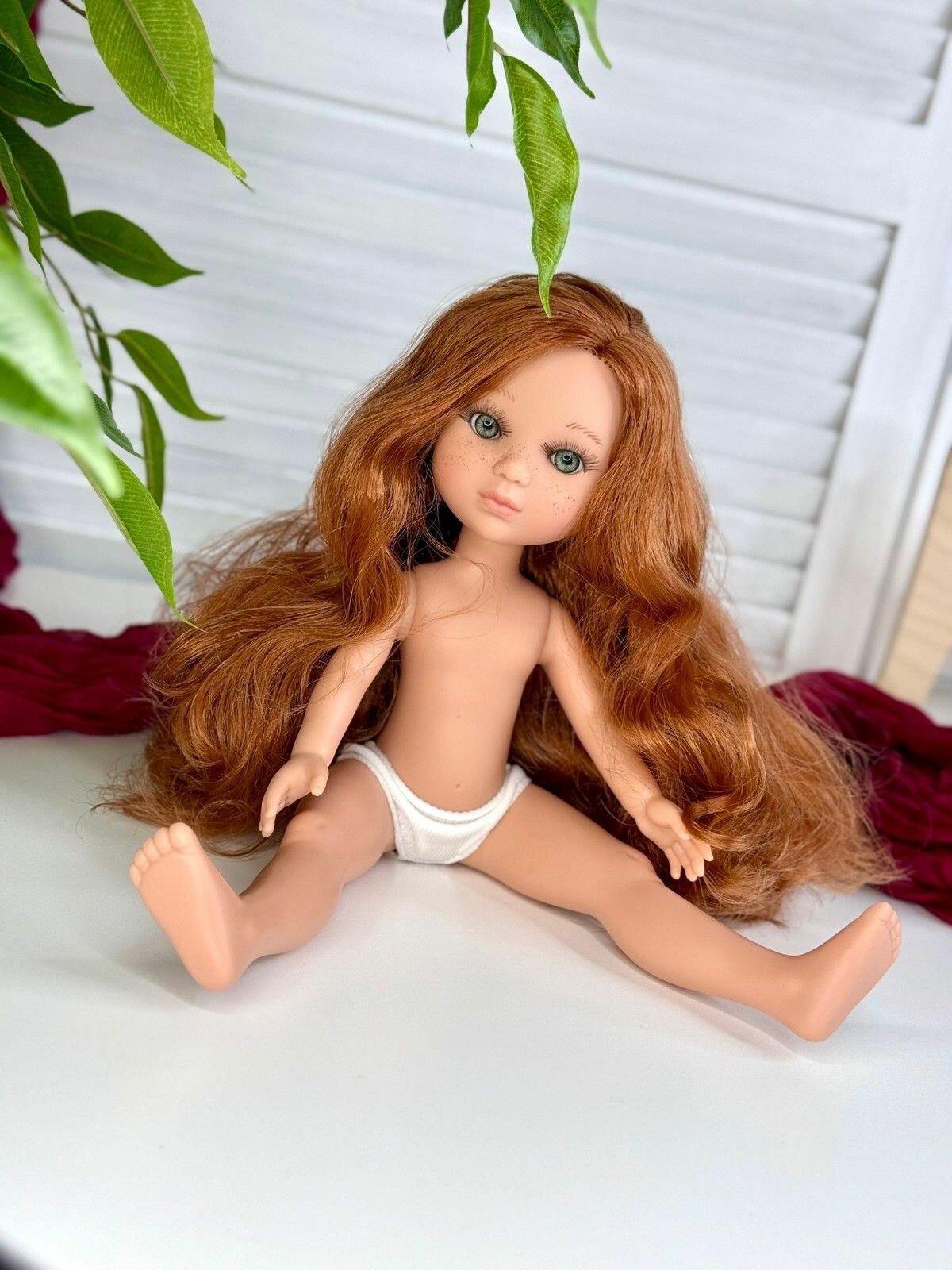Кукла для девочки виниловая 35 см Ева без одежды (2836A1)