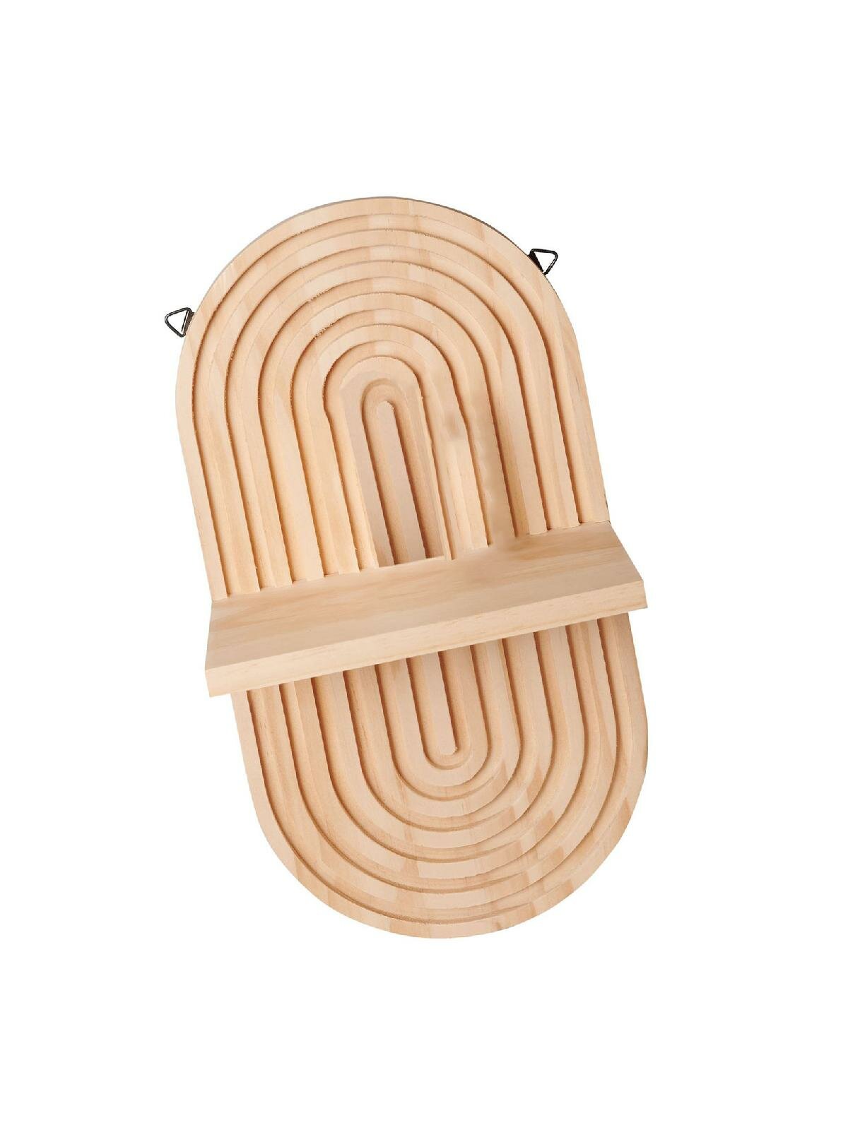 Пара из 2 деревянных настенных полок, богемная плавающая полка для гостиной в подарок