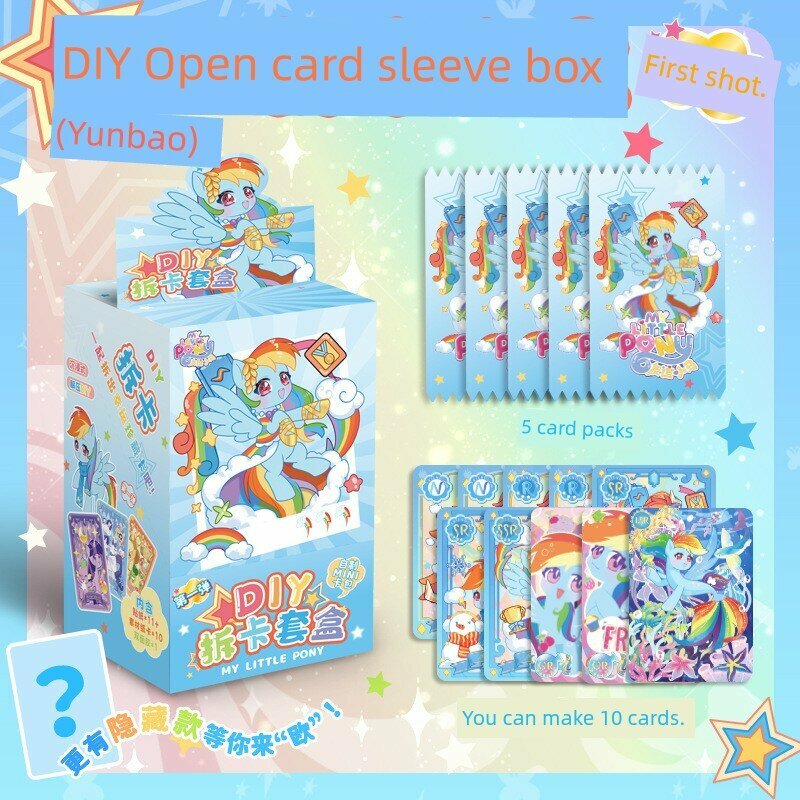 Набор для творчества My Little Pony: DIY-бокс с карточками, полный комплект, игрушка для девочек, набор стикеров Чехлы