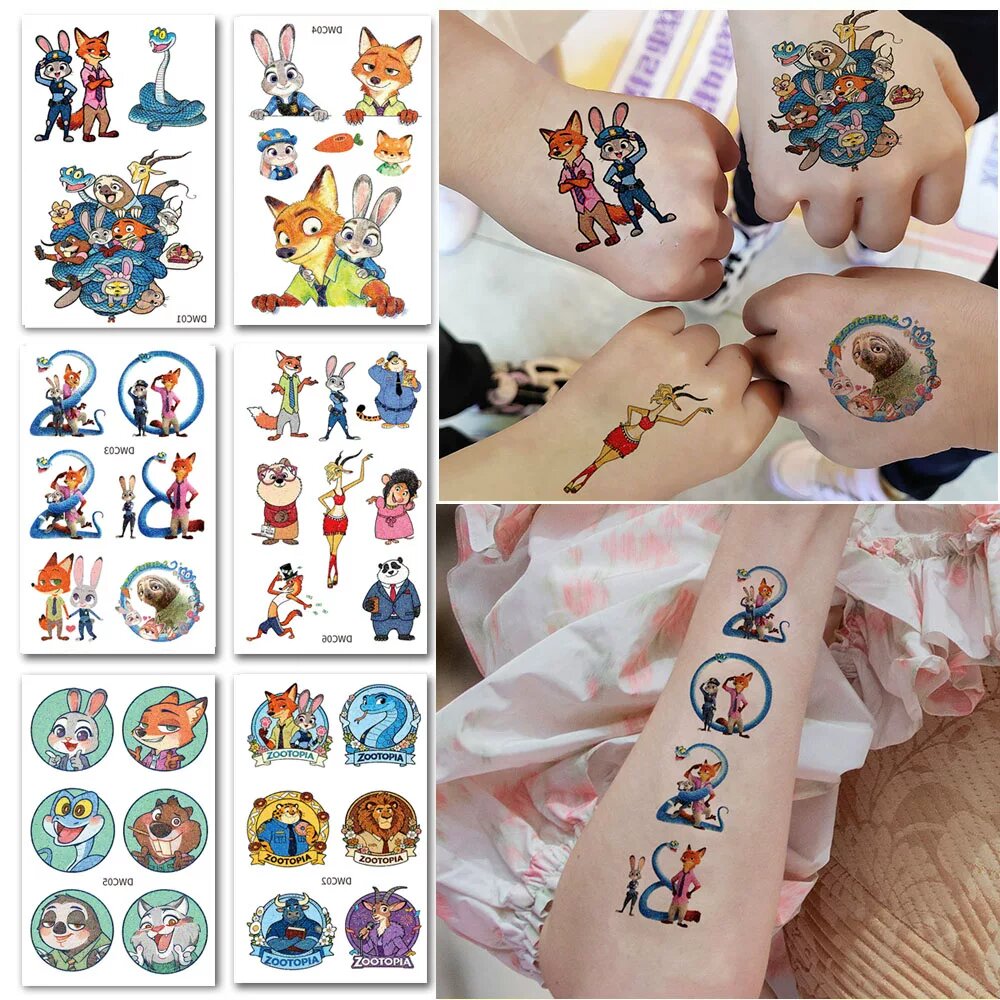 Наклейки-тату с блестками «Капибара», наклейки на лицо, праздничные подарки, милые мультяшные наклейки для украшения