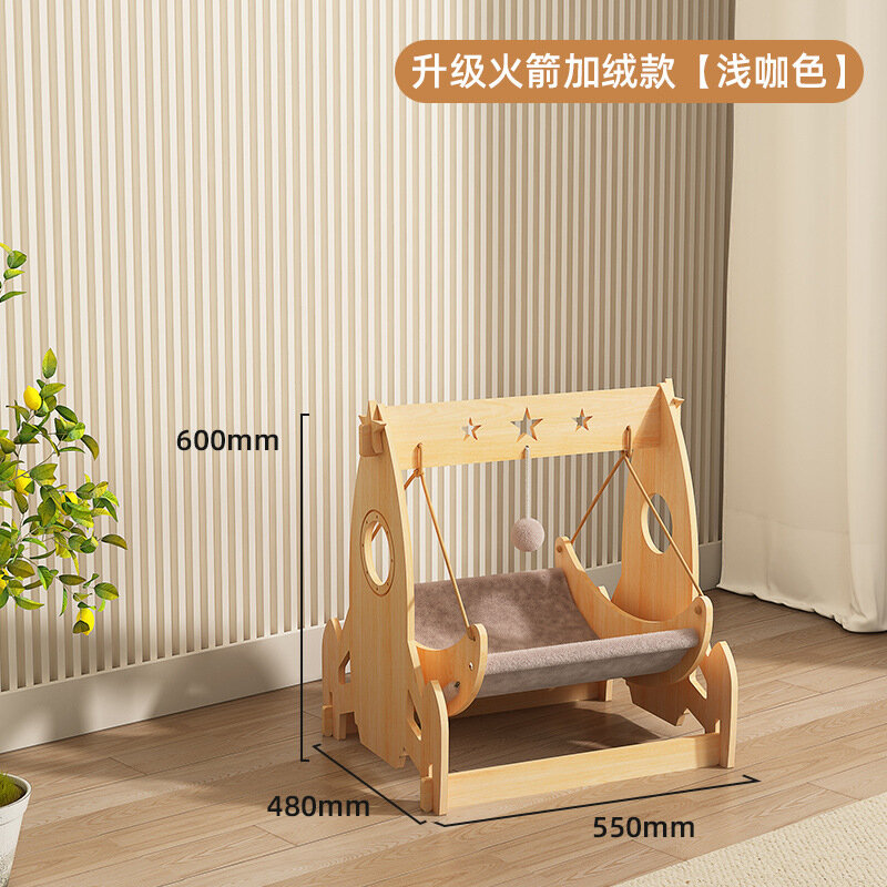 Качели для кошек, домик для собак, летняя деревянная гамак-люлька, подвесная кровать для кошек, диван-лежак, универсальная кровать для кошек на все сезоны