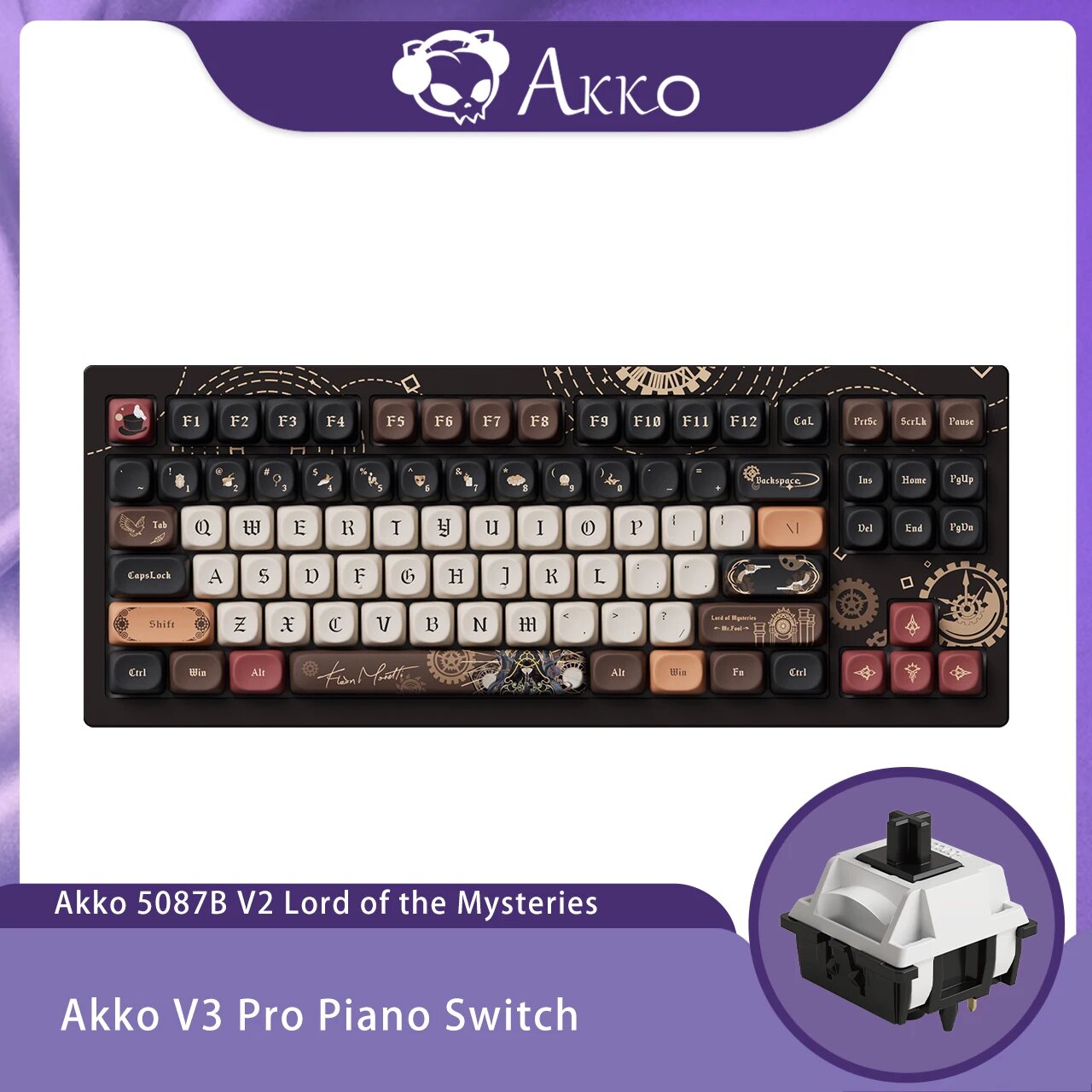 Akko 5087B V3 Беспроводная механическая клавиатура Lord of the Mysteries