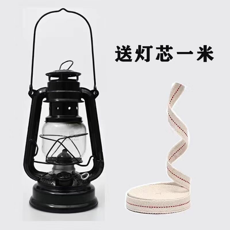 Керосиновая лампа Немецкие старые винтажные кемпинговые керосиновые лампы，чёрный