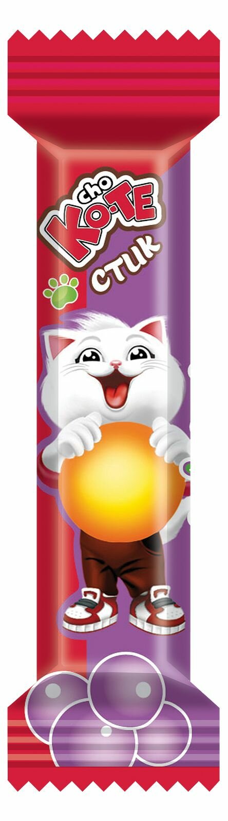 Конфеты STICK CHO KO-TE со вкусом Баббл Гам и взрывной карамелью 1 кг