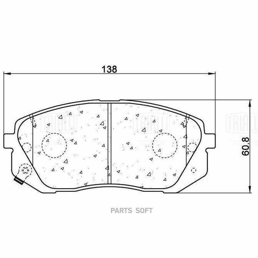 TRIALLI PF0817CR Колодки тормозные дисковые ()