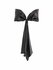 Накидка SAIID KOBEISY Bow cape, размер 46, черный/черный