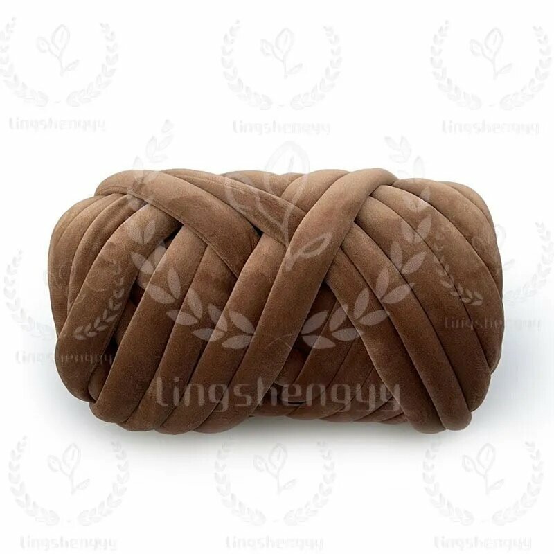 Бархатная толстая хлопковая пряжа 3 cm 500г для вязания, DIY одеяло ручной вязки, сумка