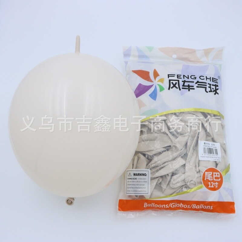 Вертушка 12inch хвостовиков шаров для свадьбы, дня рождения, украшения вечеринки, установка в торговом центре, утолщенные макаронные шары с игольчатым хвостом